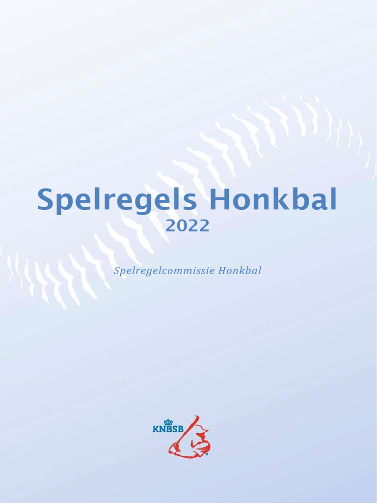 2022 Officiele Spelregels Honkbal-Notities | PDF