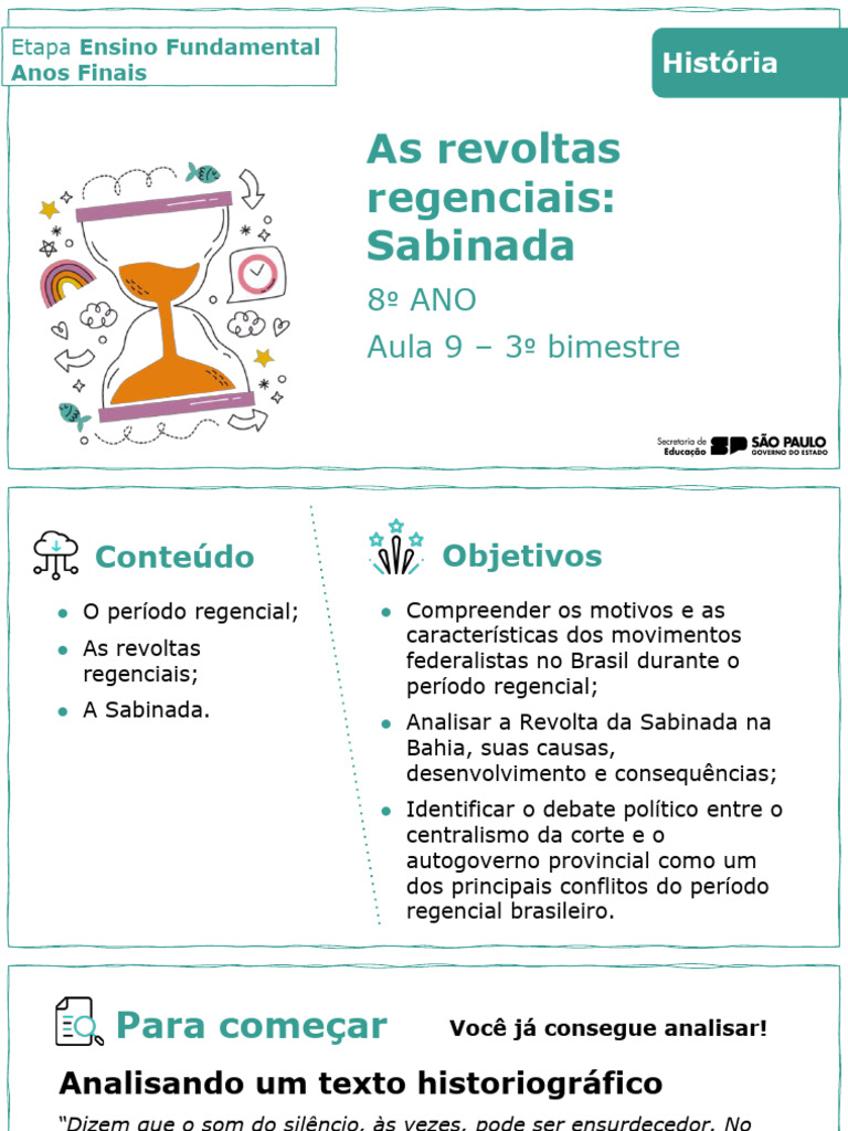 Revolta da Sabinada no Brasil Regencial | PDF | Brasil