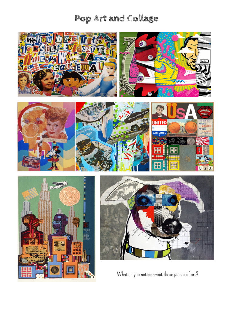 Pop Art Collage and Fruit PDF | PDF