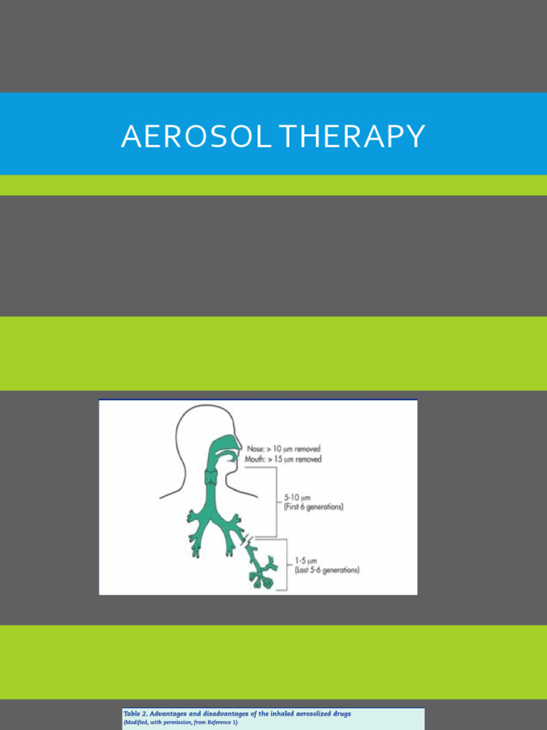 Aerosol Therapy | PDF
