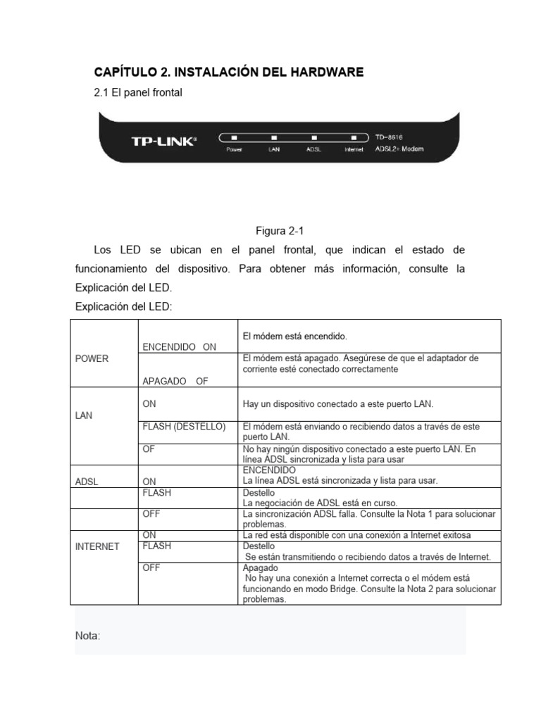 Manual Modem Tp-Link TD-8616 | PDF | Dirección IP | Módem