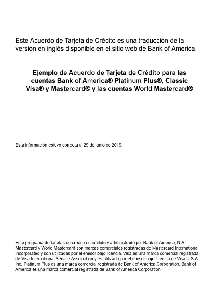 Visa Mastercard Classic Gold Platinum World Es | PDF | Tarjeta de ...
