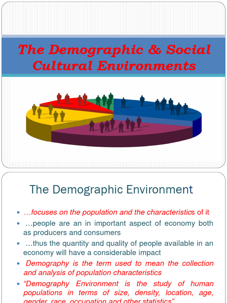 Unit 4 & 5 - Demographic & Social Cultural Environment | PDF ...