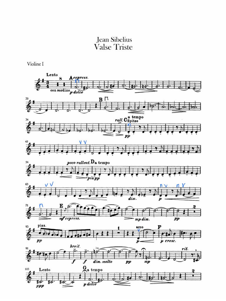 Sibelius Vals Triste | PDF