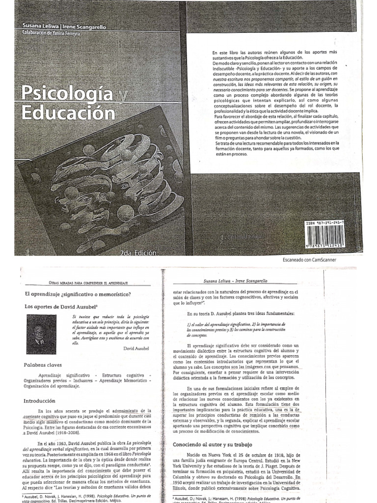 Ausubel - El Aprendizaje Significativo o Memoristico | PDF