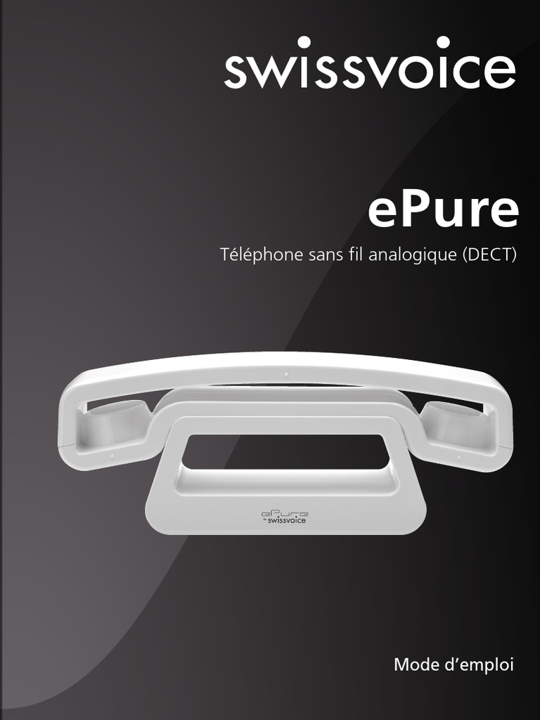 Mode d'emploi Téléphone DECT ePure | PDF