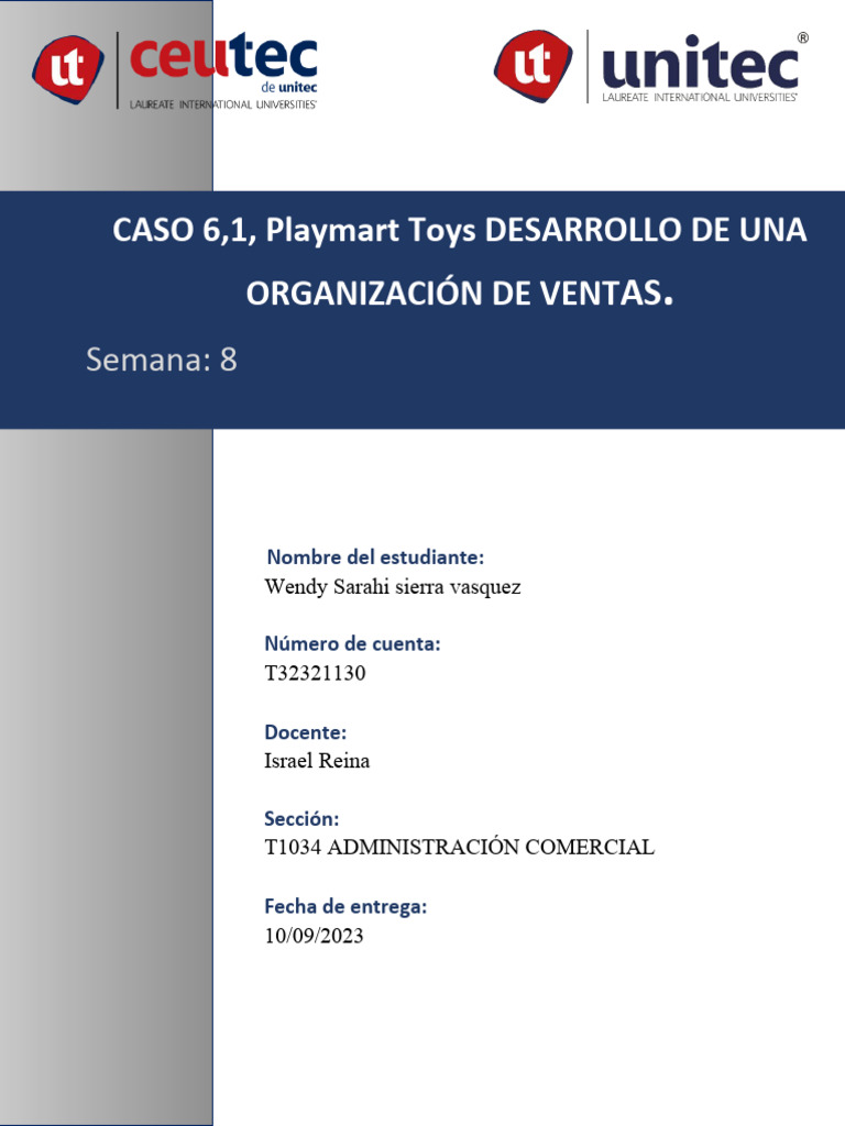Caso 6.1 Tarea#8 | PDF
