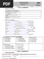 CONDITIONALS Exercises With Answer Key | PDF