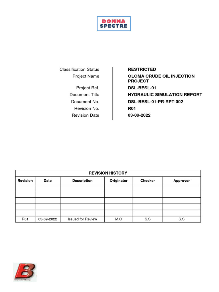 DSL-BESL-01-PR-RPT-002 - Hydraulic Simulation Report - R01 | Download ...