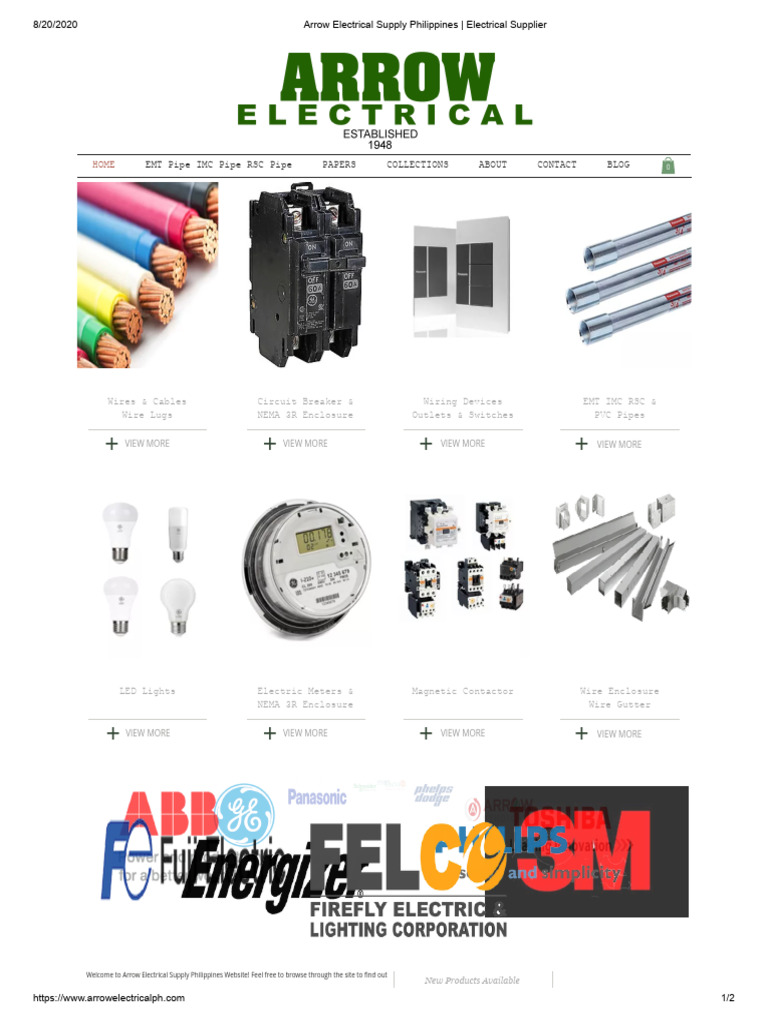 Arrow Electrical Supply Philippines - Electrical Supplier | PDF | Electrical Equipment ...