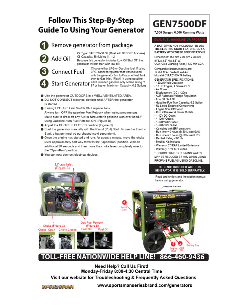 Power Man Generator | PDF | Gasoline | Electric Generator
