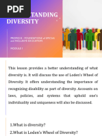 EDUC 4 Lesson 1 Understanding Diversity | PDF | Multiculturalism | Disability