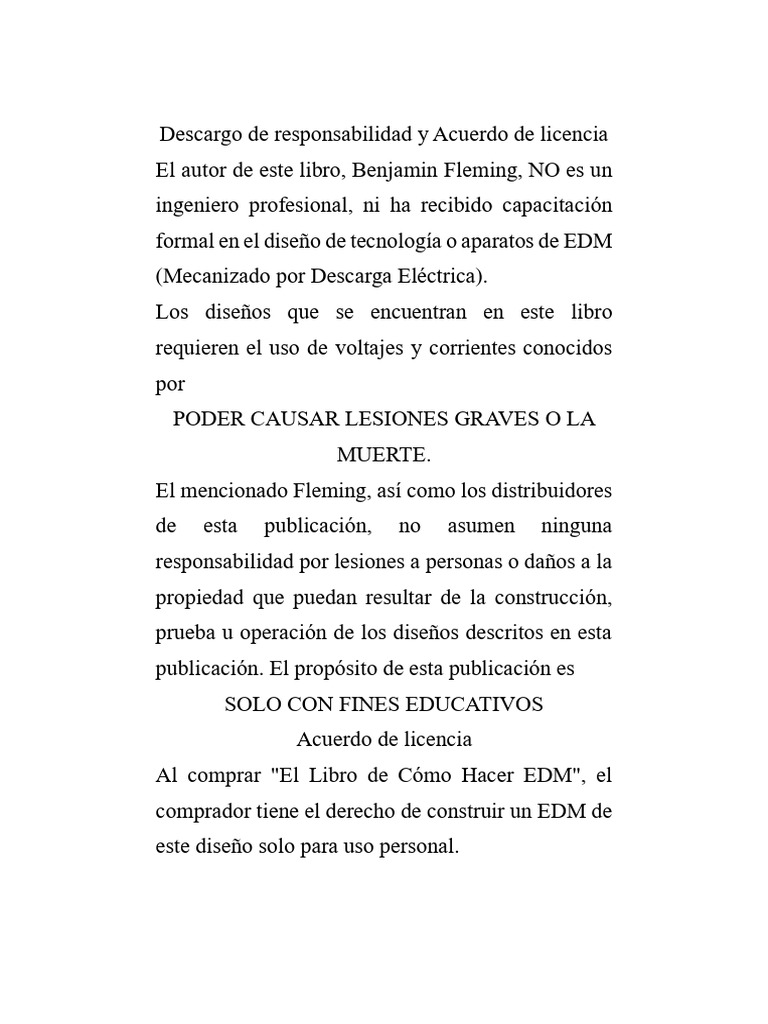 Edm How To Book By Benjamin Fleming Español Pdf Placa De Circuito