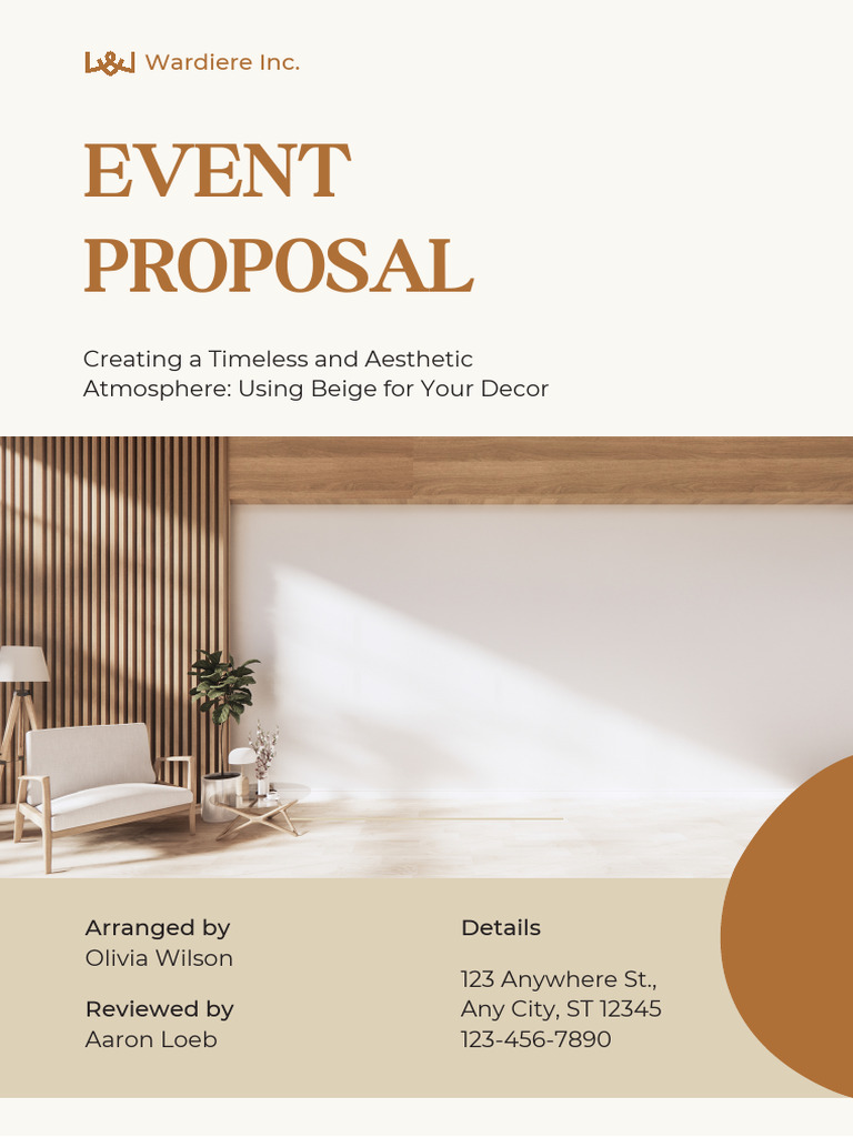 Beige Aesthetic Event Proposal | PDF