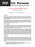 Detecting Fire Accelerants in Arson Cases | PDF | Physical Sciences ...
