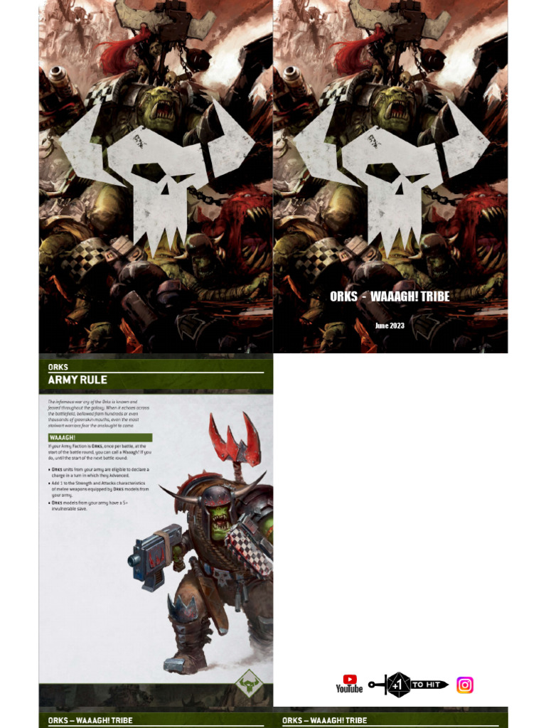 Orks 10th Edition Rules Booklet | PDF