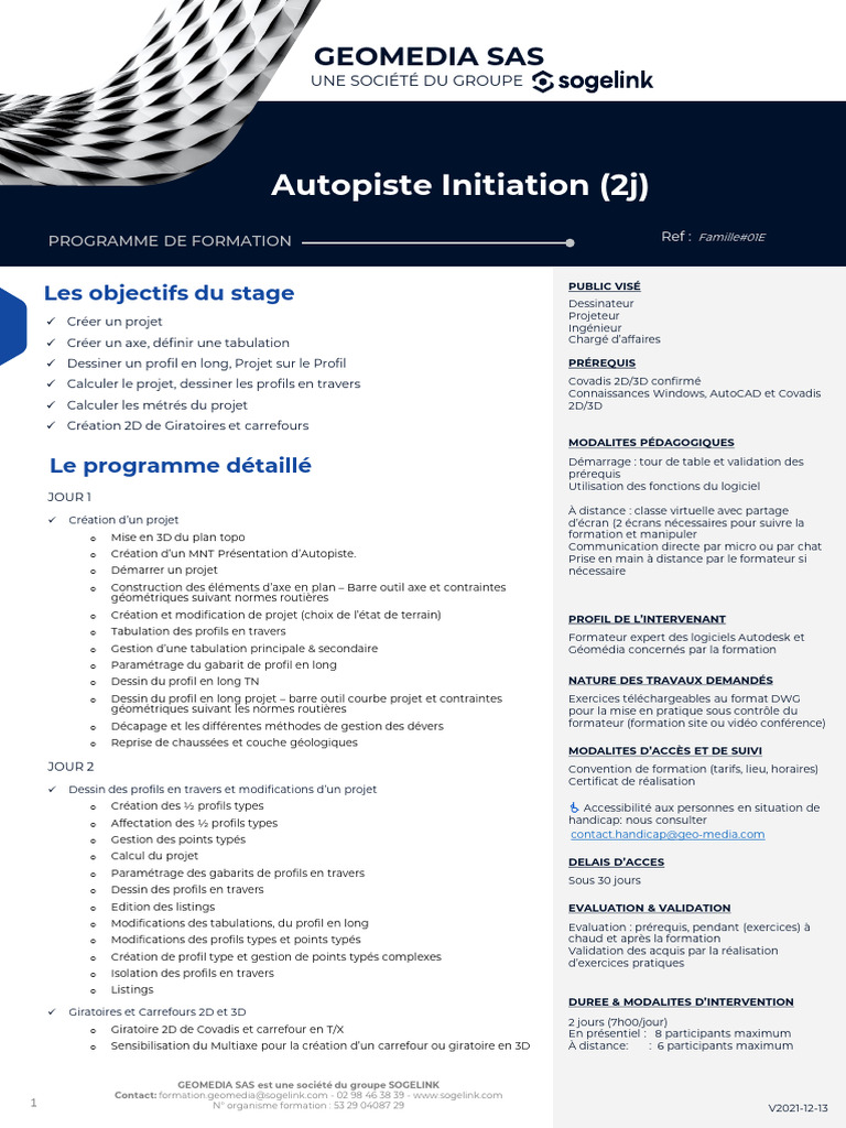 Formation Autopiste pour Projeteurs | PDF | AutoCAD