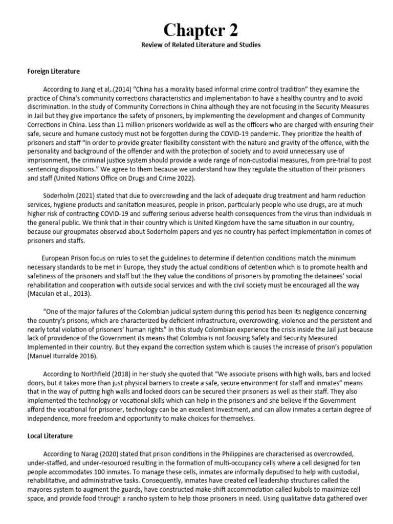 Chapter 2 | PDF | Prison | Prisoner