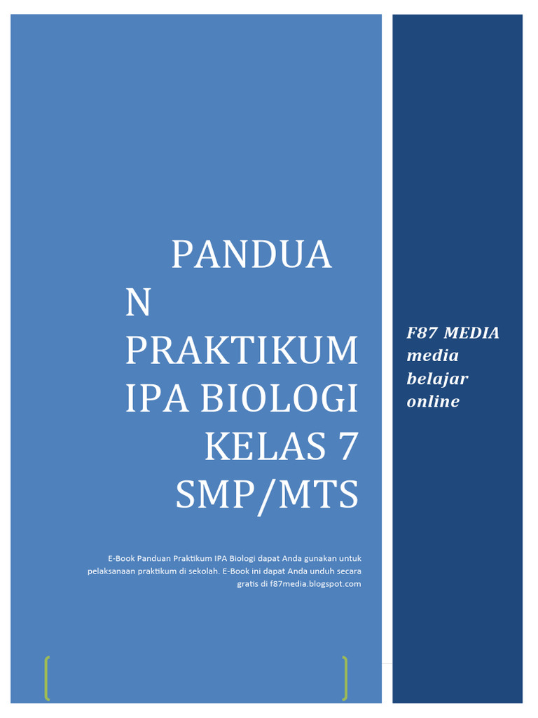 Panduan Praktikum Ipa Biologi Kelas 7 SMP | PDF