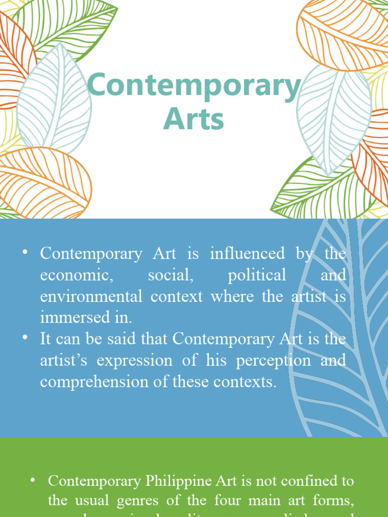 Defining Contemporary Arts | PDF | Contemporary Art | The Arts