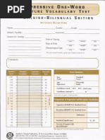 CELF 5 Record Form 2 Ages 9-21 | PDF