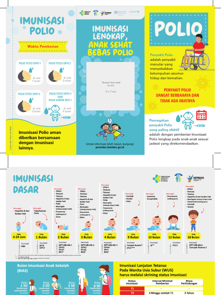 FA Imunisasi Polio Leaflet. | PDF
