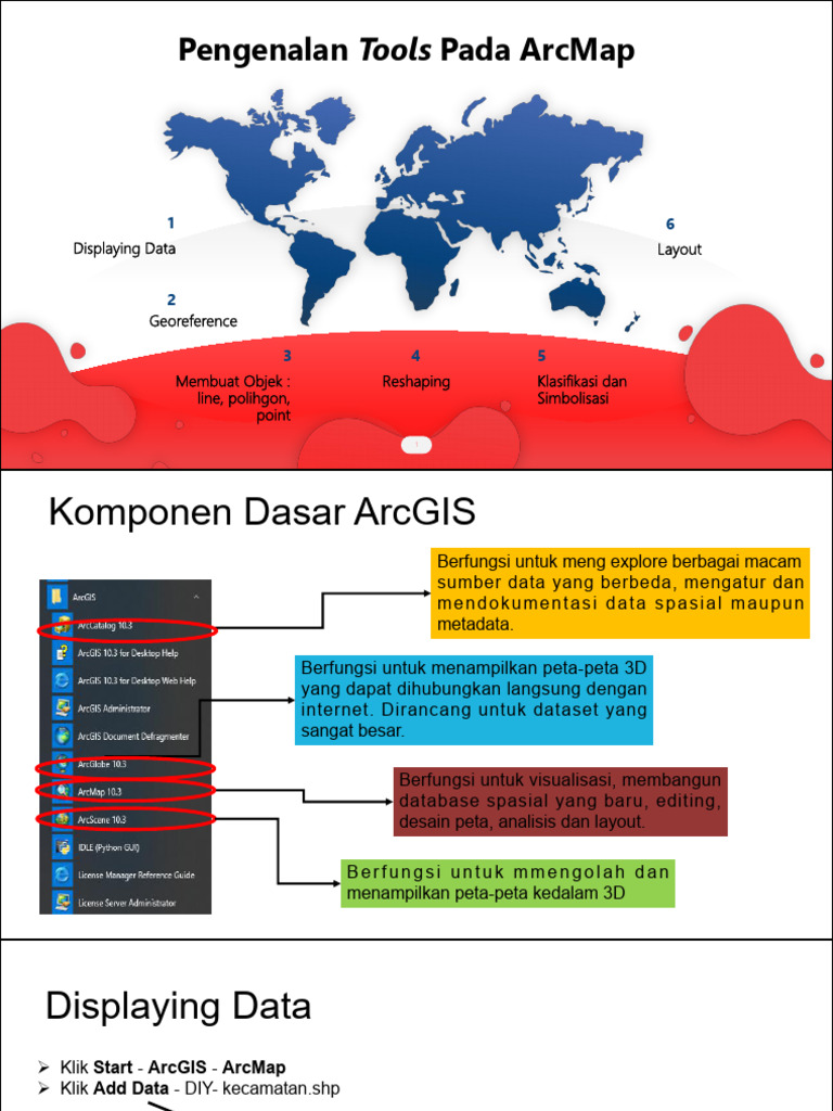 Acara 1 - Pengenalan Tools Pada ArcMap | PDF