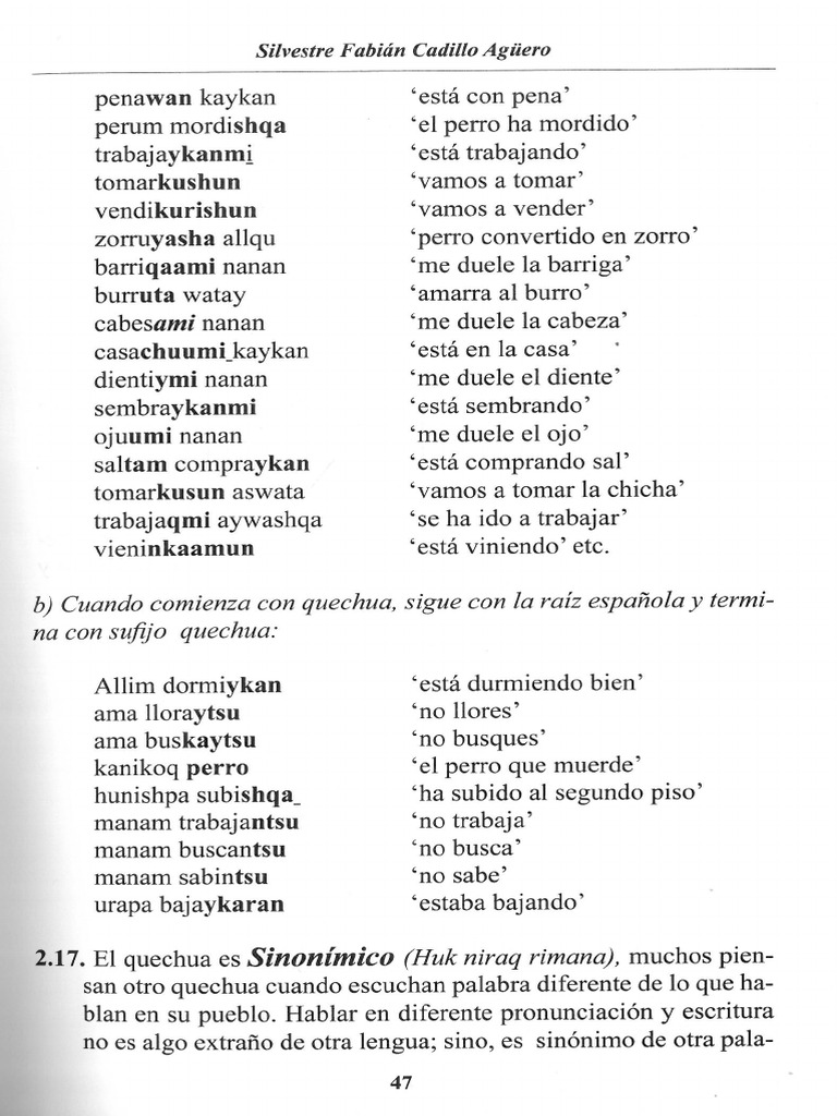 Sesion 3 Quechua | PDF