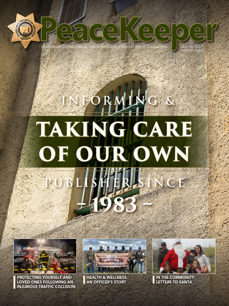 CCPOA Peacekeeper March 2023 Edition | PDF | Parole | California ...