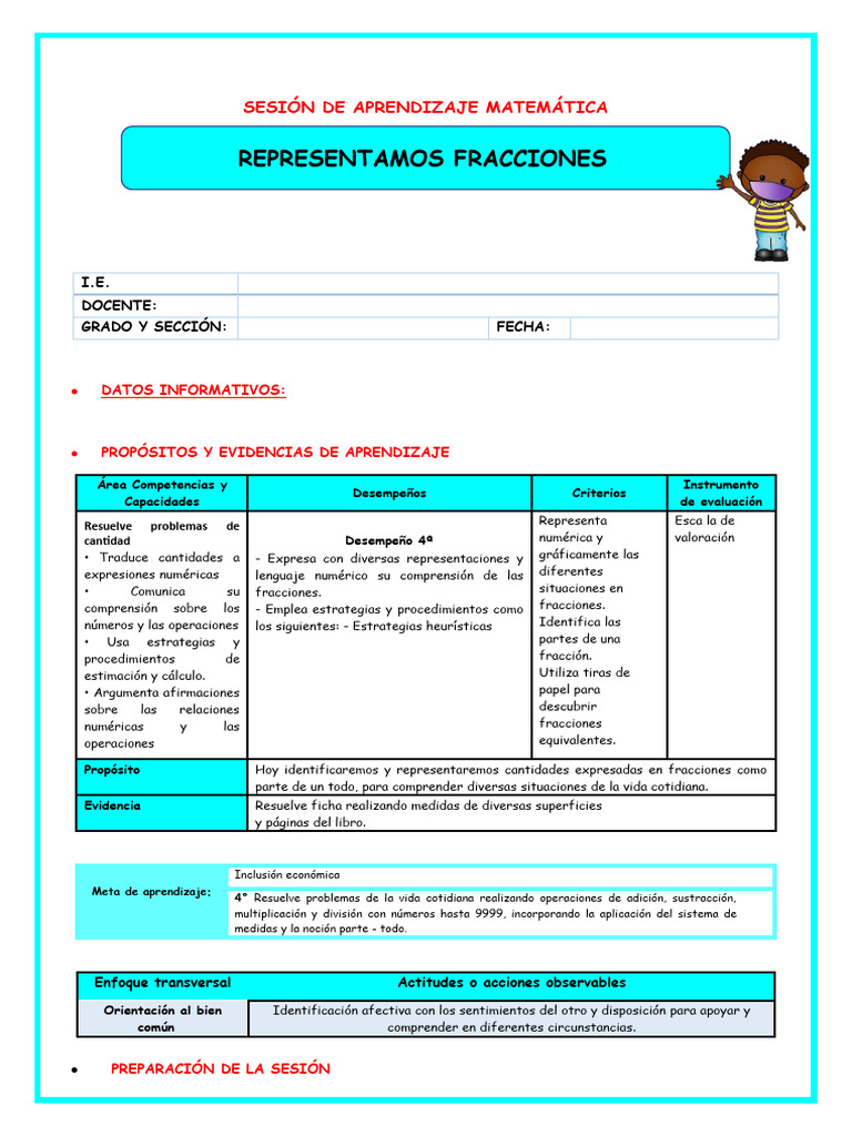 4° Ses Mate Juev 17 Representamos Fracciones | PDF | Aprendizaje | Galleta 4° Ses Mate Juev 17 Representamos Fracciones | PDF | Aprendizaje | Galleta