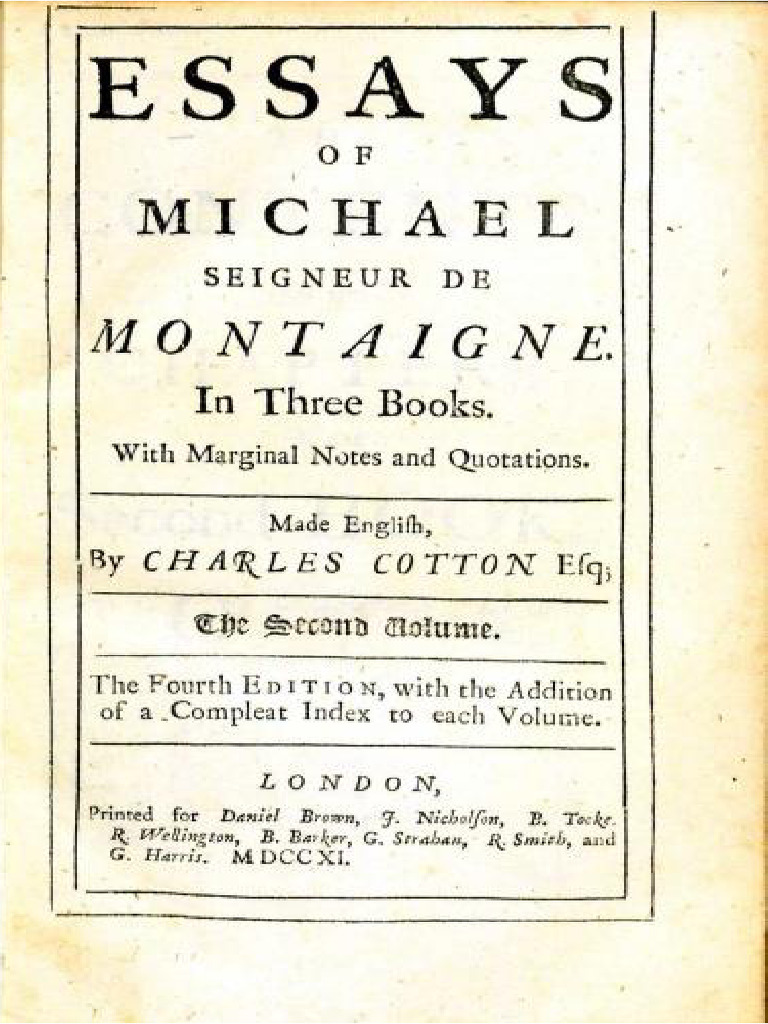 Montaigne Of Cannibals Pdf Barbarian