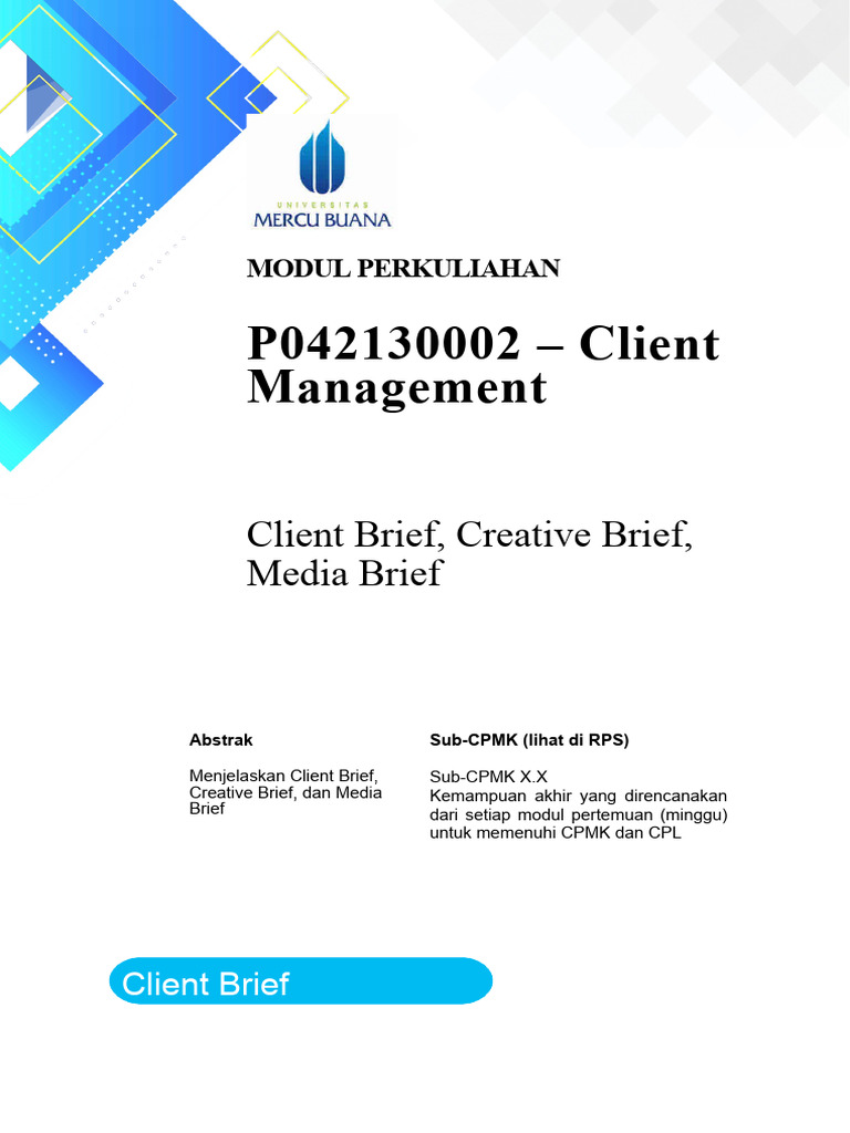 Modul Client Management (TM5) | PDF