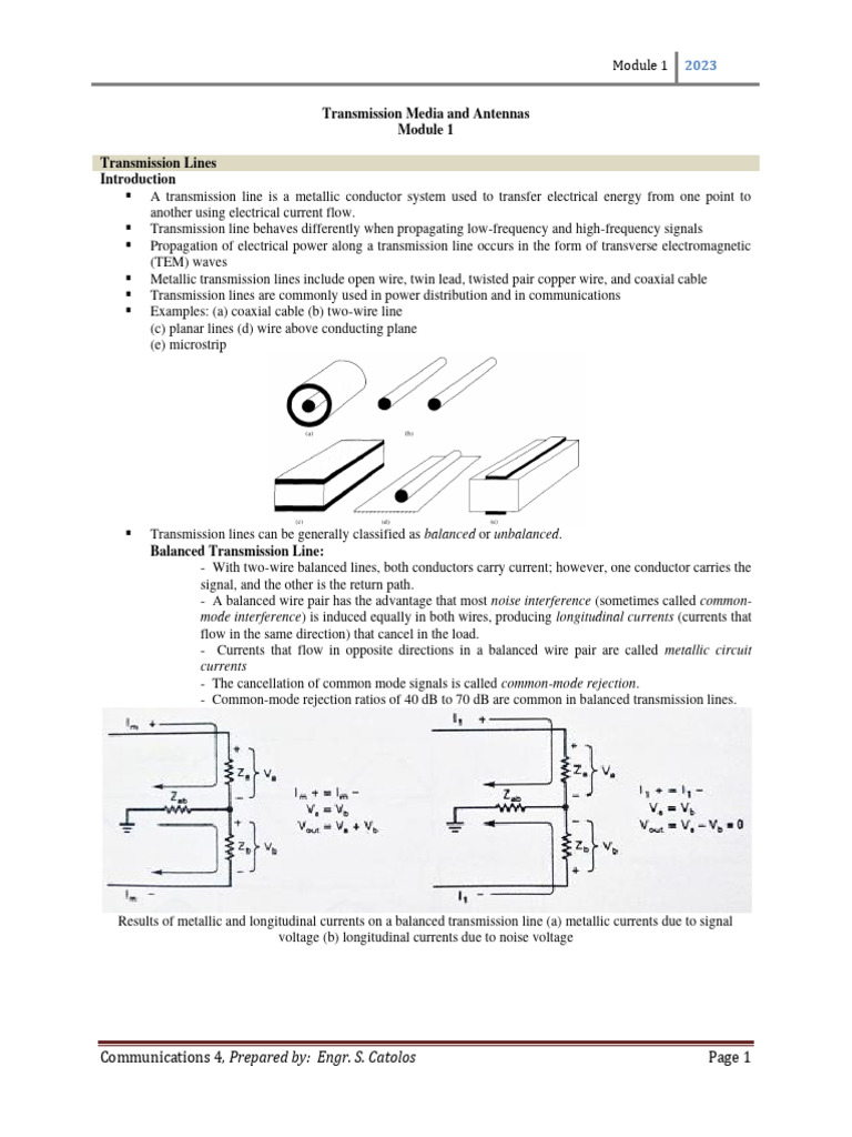 Transmission Lines | PDF | Transmission Line | Waves