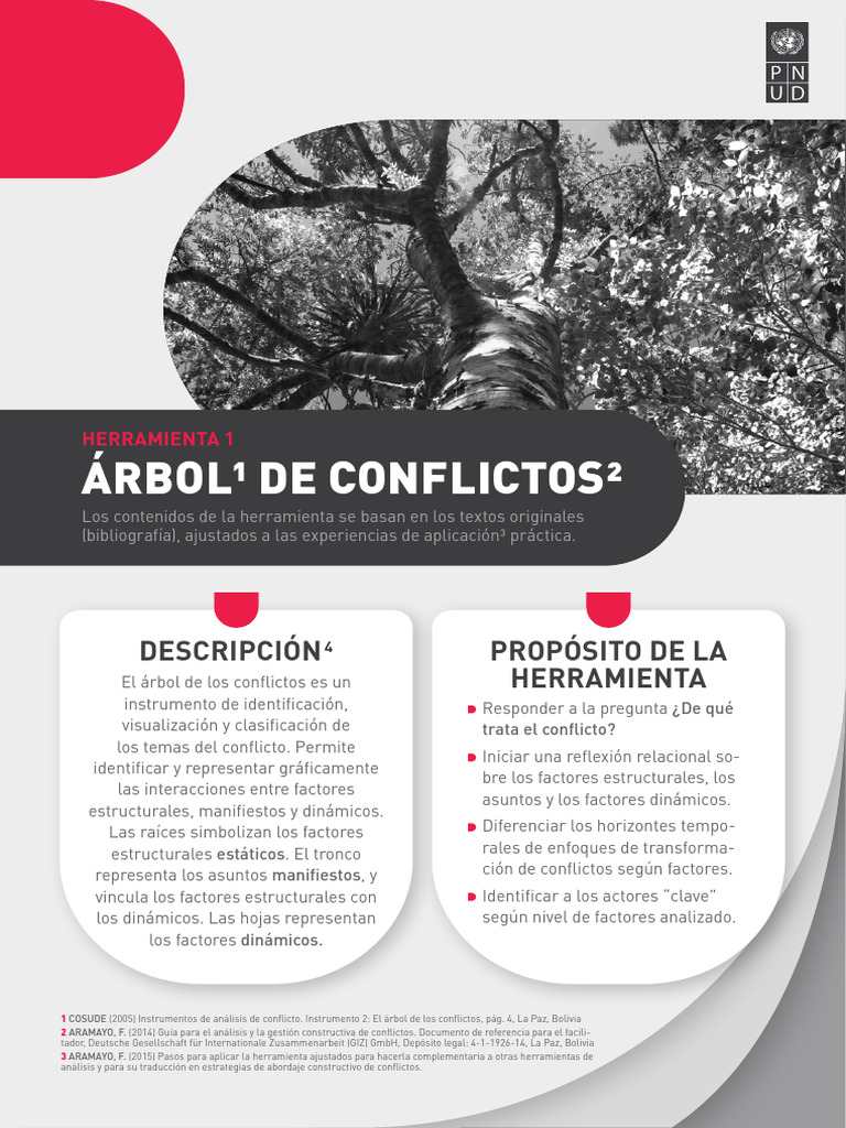 PNUD (2022) Herramienta 1 - Arbol de Conflictos | PDF | Ciencia cognitiva