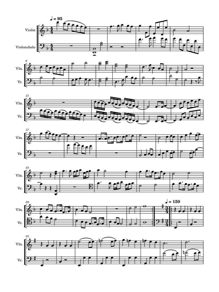 Violin & Cello Duos | PDF | Musical Instruments | Bowed Instruments