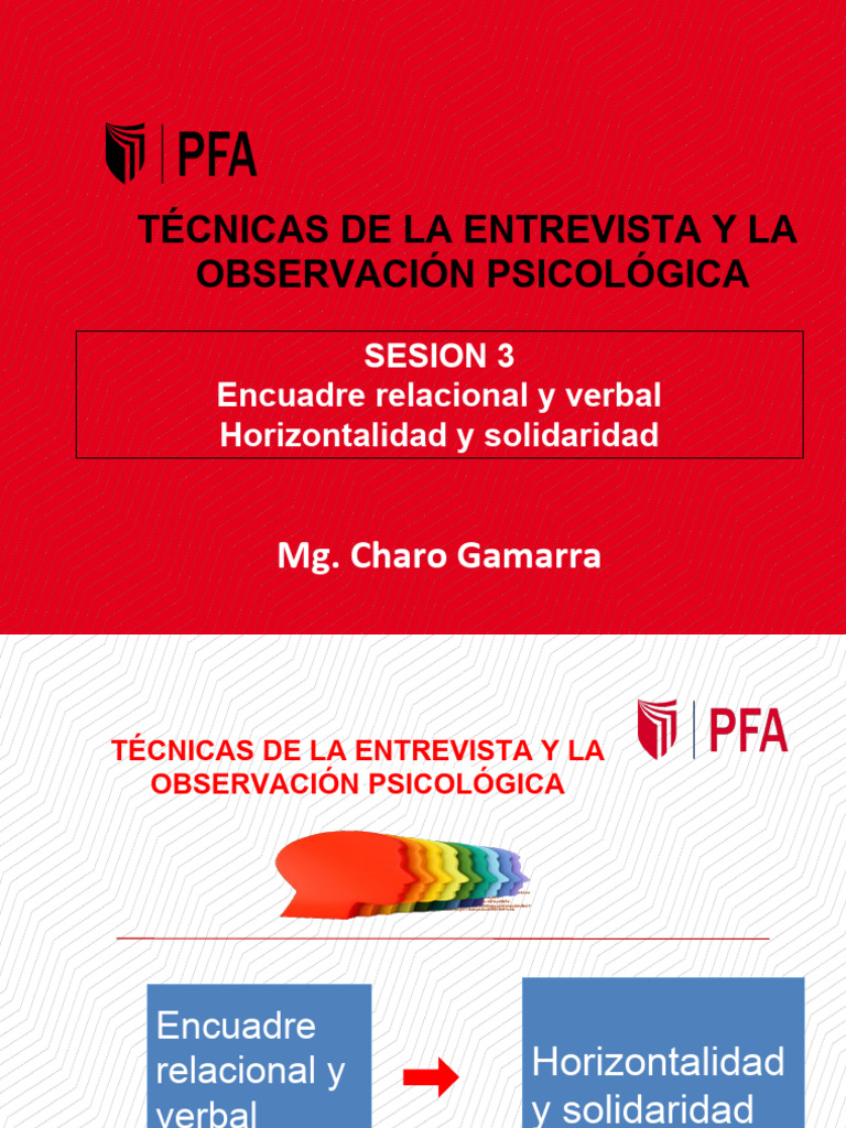 03 El Encuadre | PDF | Sicología | Psicoterapia