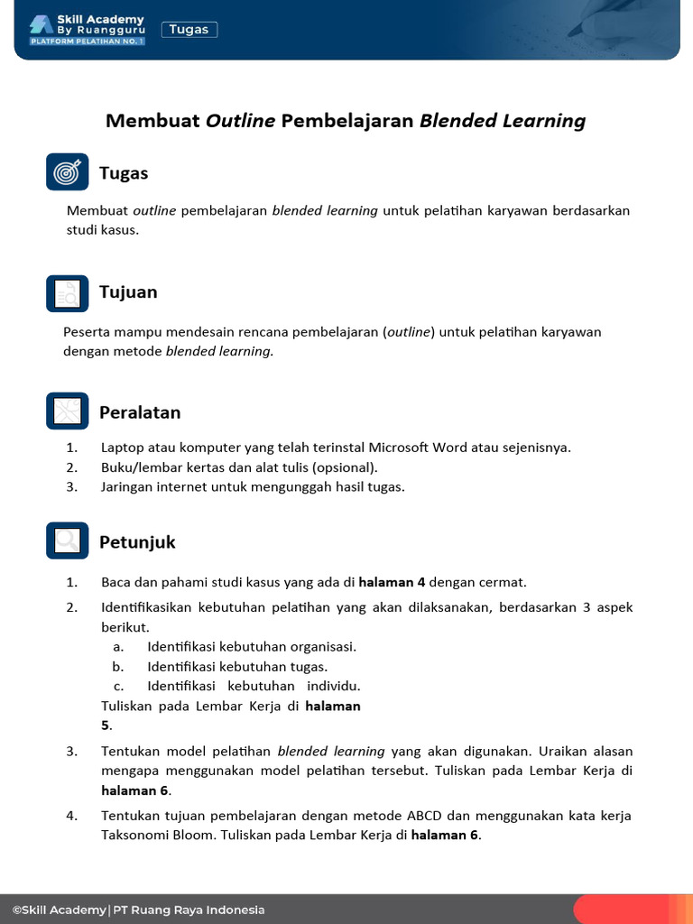 Membuat Outline Pembelajaran - RAHMAD HAMDANI | PDF