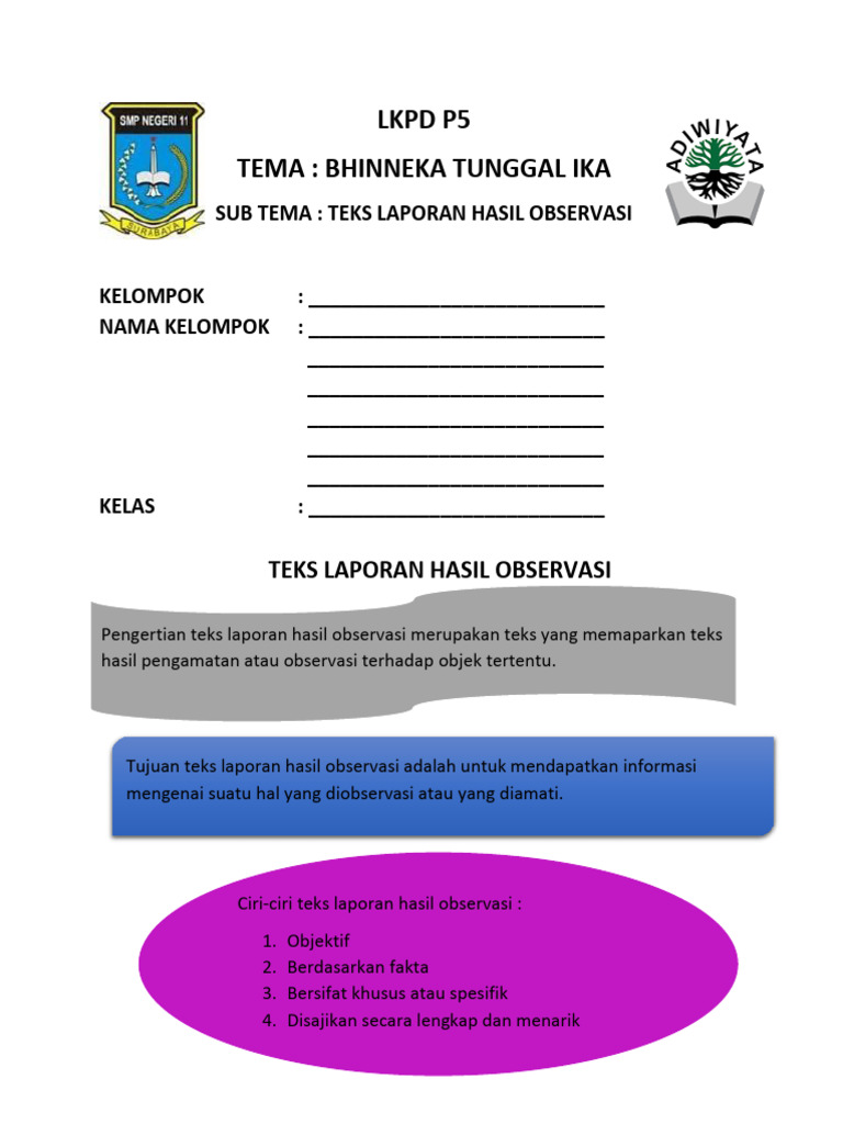 LKPD P5 Bindo Ke 2 Lho | PDF