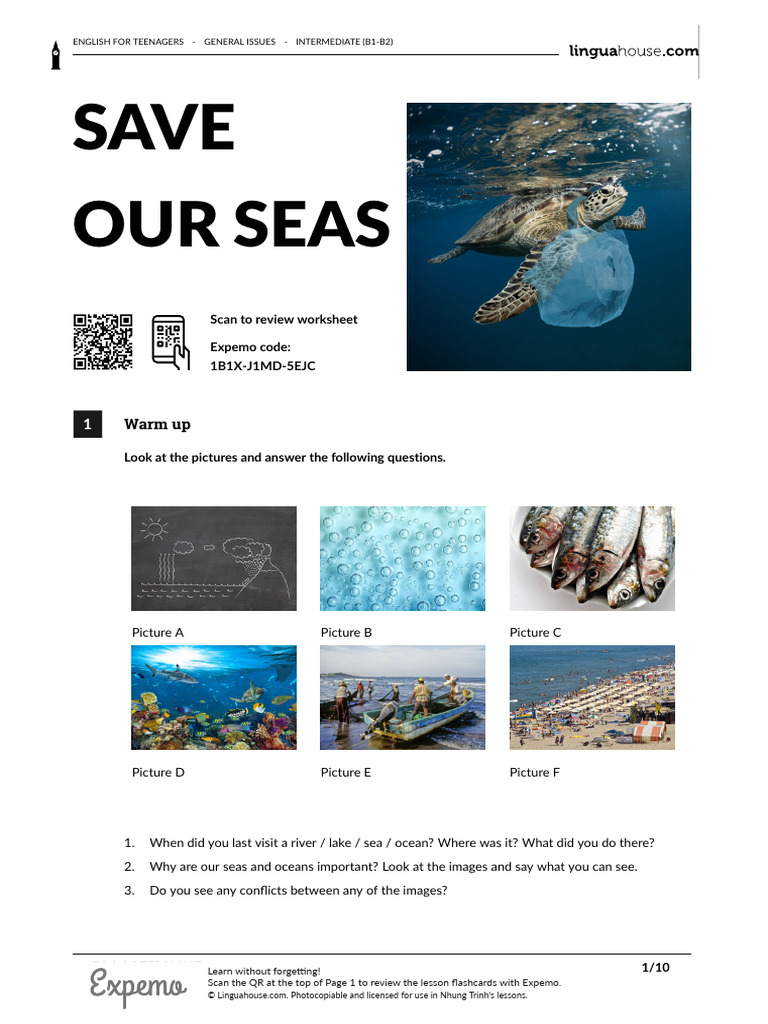 Save Our Seas British English Student | PDF | Oceans | Sea