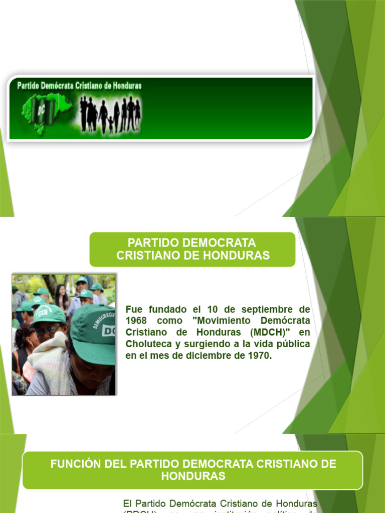 Presentacion Partido Democrata Cristiano | PDF | Democracia ...