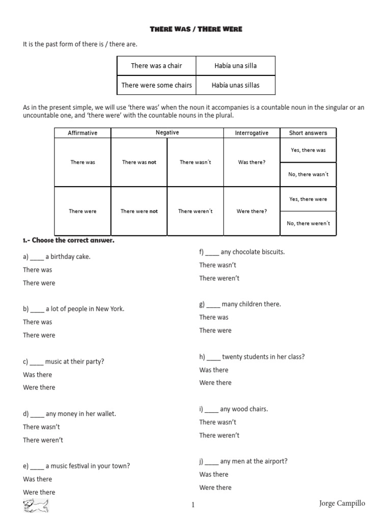There Was, There Were | PDF | Language Mechanics | Morphology