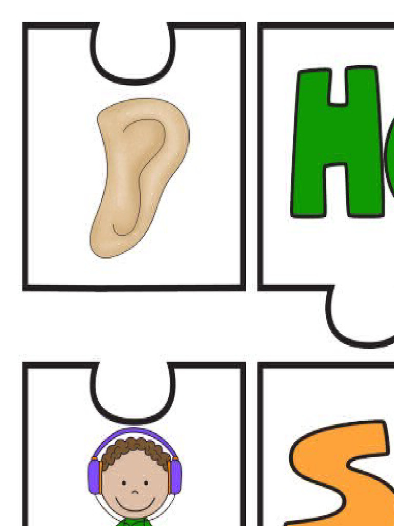 5 Senses Puzzle Template | PDF