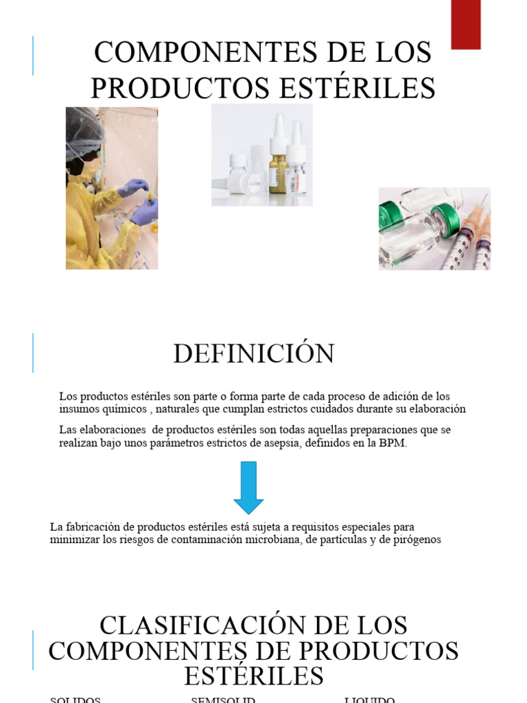 Componentes de Los Productos Esteriles | PDF | Lentes | Etanol