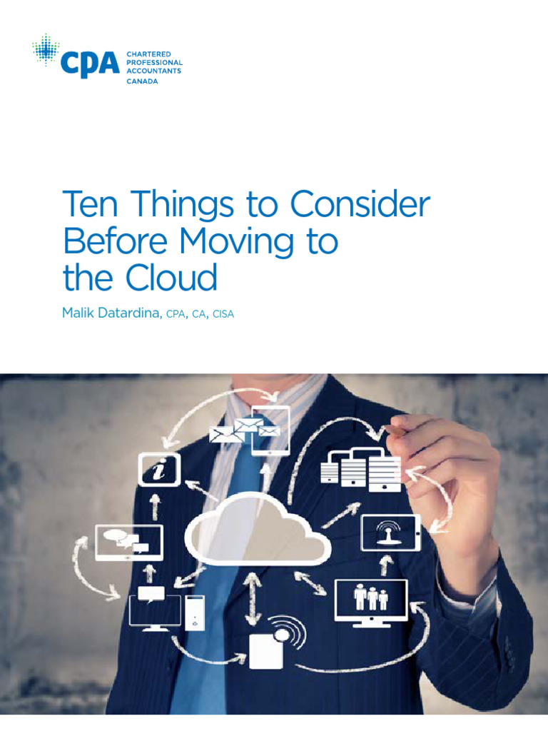Ten Things To Consider Before Moving To The Cloud | PDF