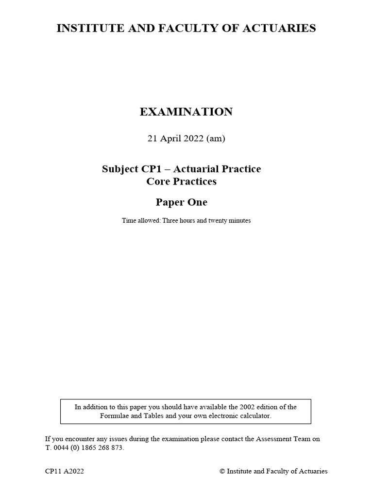 CP11 April22 EXAM Clean Proof | PDF | Business