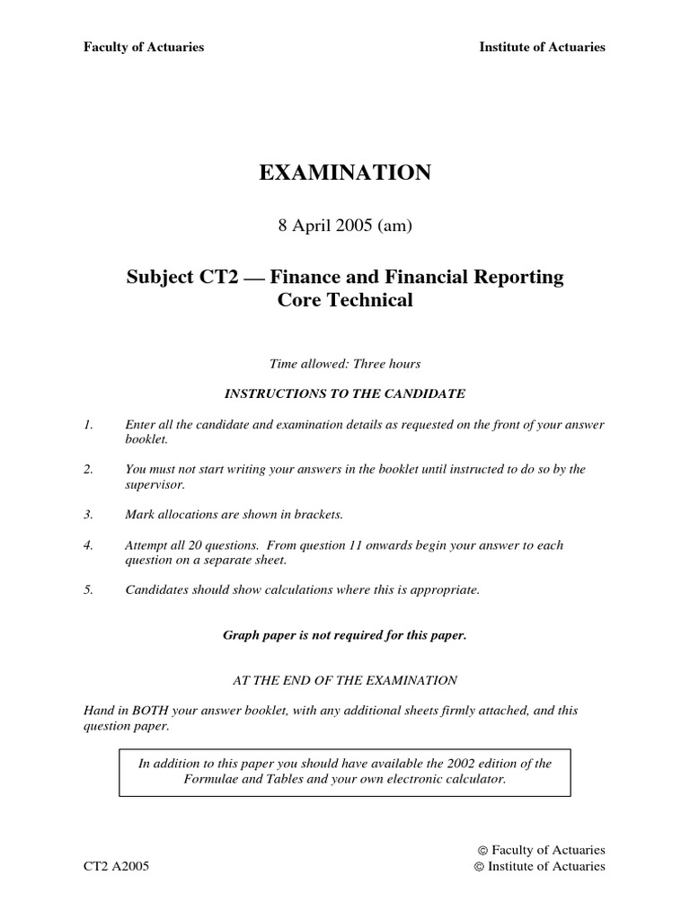 All CB1 Past Papers | PDF | Valuation (Finance) | Dividend