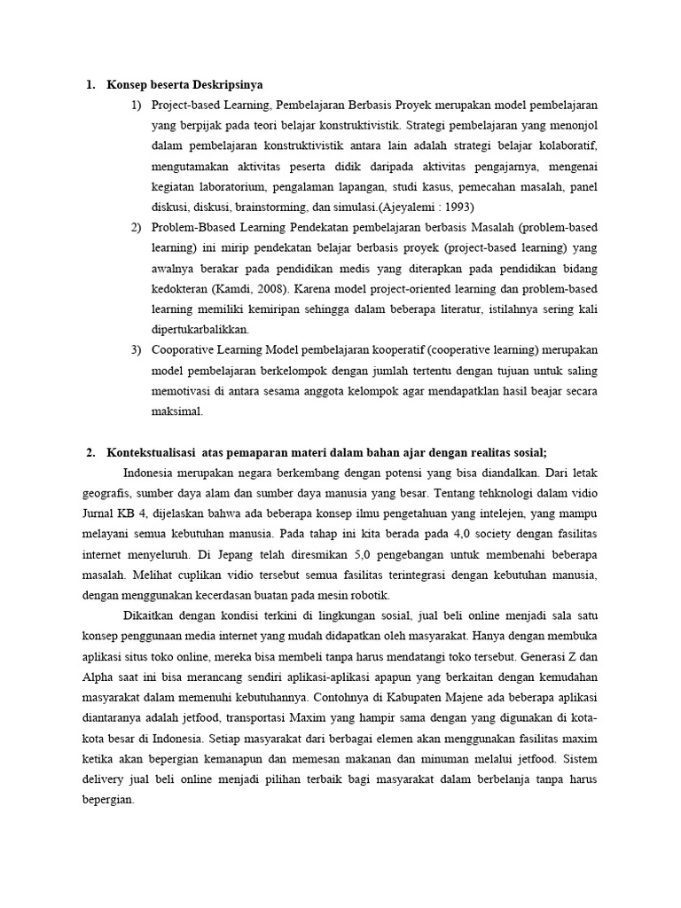 Analisis Bahan Ajar KB 4 Modul 7 | PDF