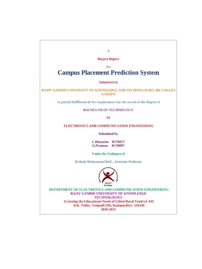 Campus Placement | PDF