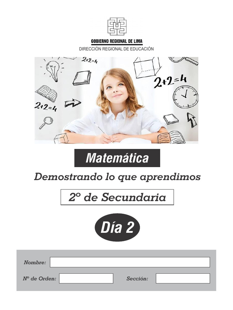 Simulacro Ece - Mat 2año - Ugel 15 | PDF | Nutrición | Dieta y nutrición