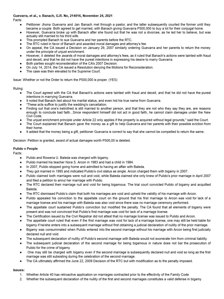 Guevarra and Pulido Case | PDF